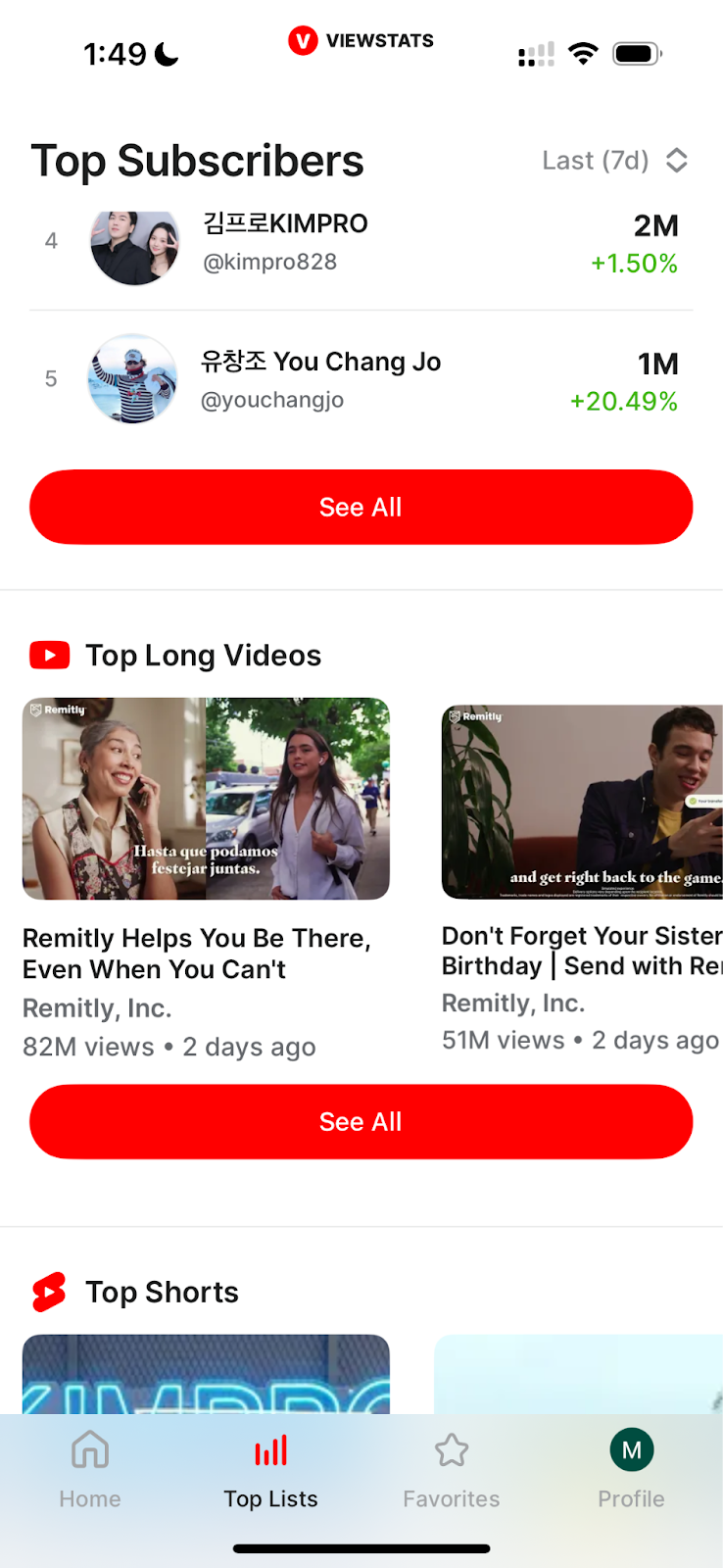 Viewstats Mobile App – Viewstats