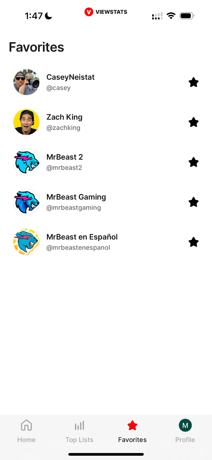 Viewstats Mobile App – Viewstats
